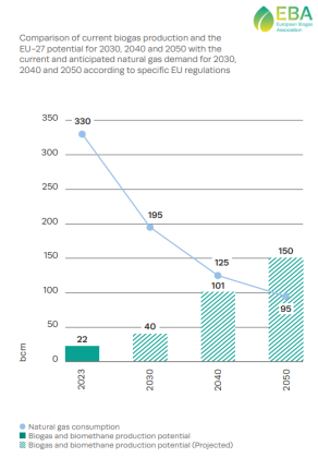 Biomethane production and use in European countries: EBA report